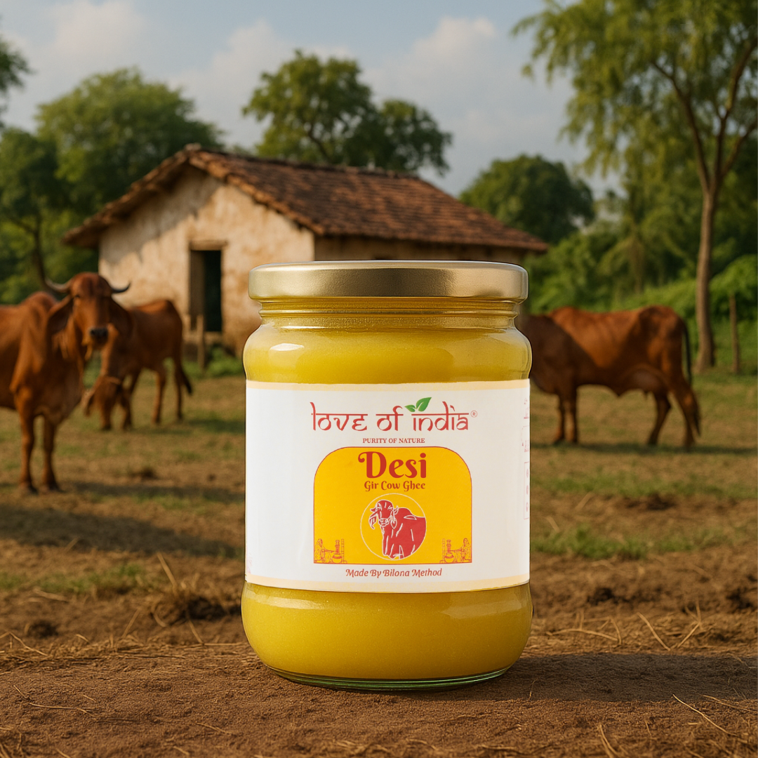 Pure Desi Cow Ghee | Shop A2 Ghee from Gir & Rathi Cows – loveofindia