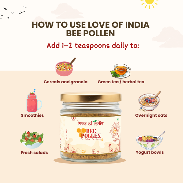 Buy Pure Bee Pollen Online – 100% Raw & Natural – loveofindia